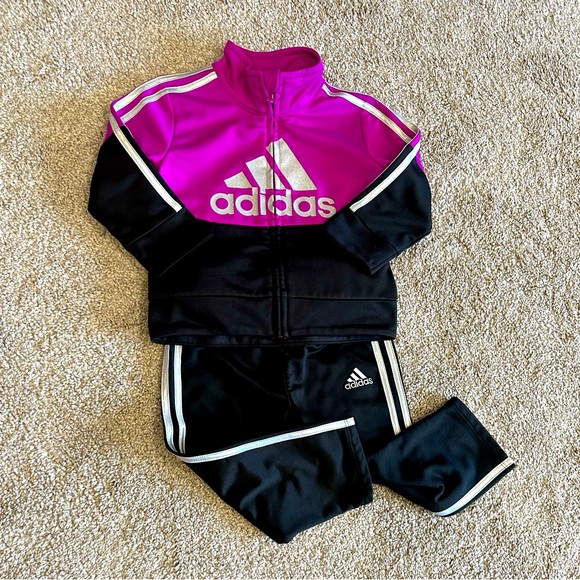 adidas | Matching Sets | Adidas Baby Girl Track Suit With Metallic ...